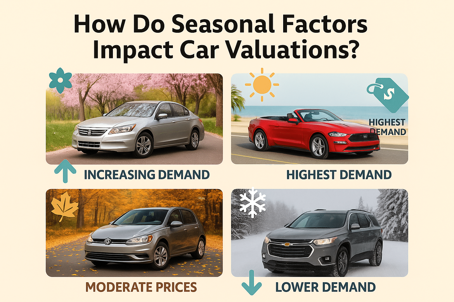 How Do Seasonal Factors Impact Car Valuations? (For Selling)