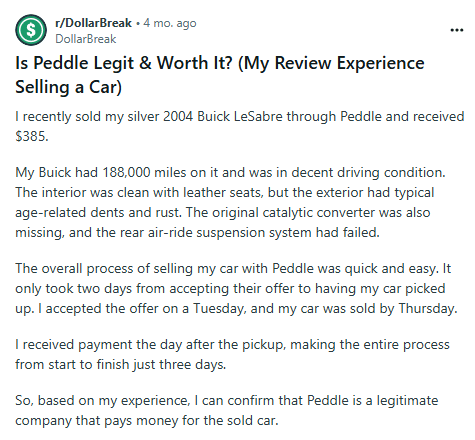 Peddle Review - Sell Car to Peddle in 2026?
